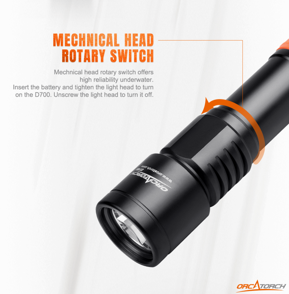 Orca D700 Dive Torch - Underwater World